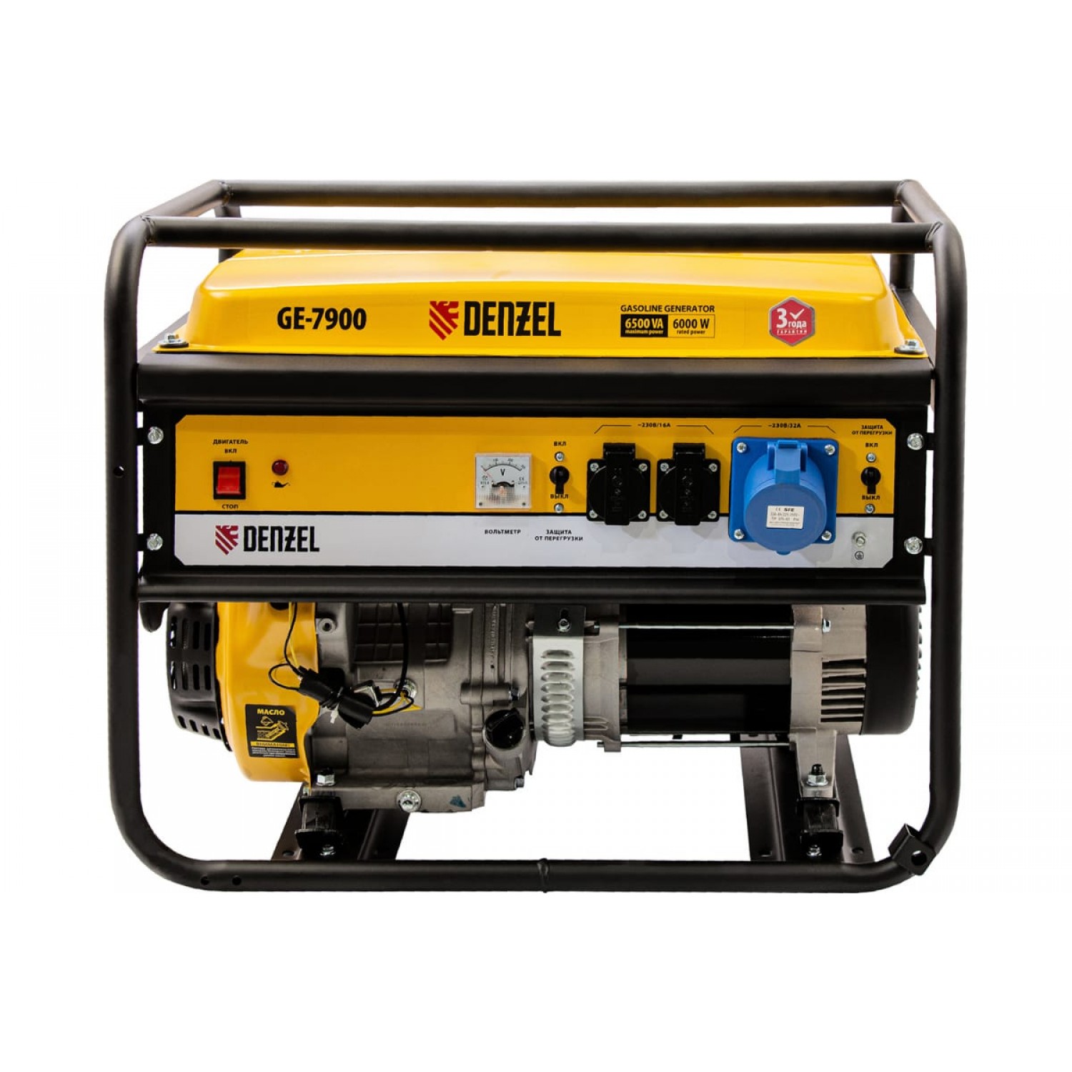 DENZEL GE 7900 6,5 кВт, 220В/50Гц, 25 л, 94638 10285781. Купить ...
