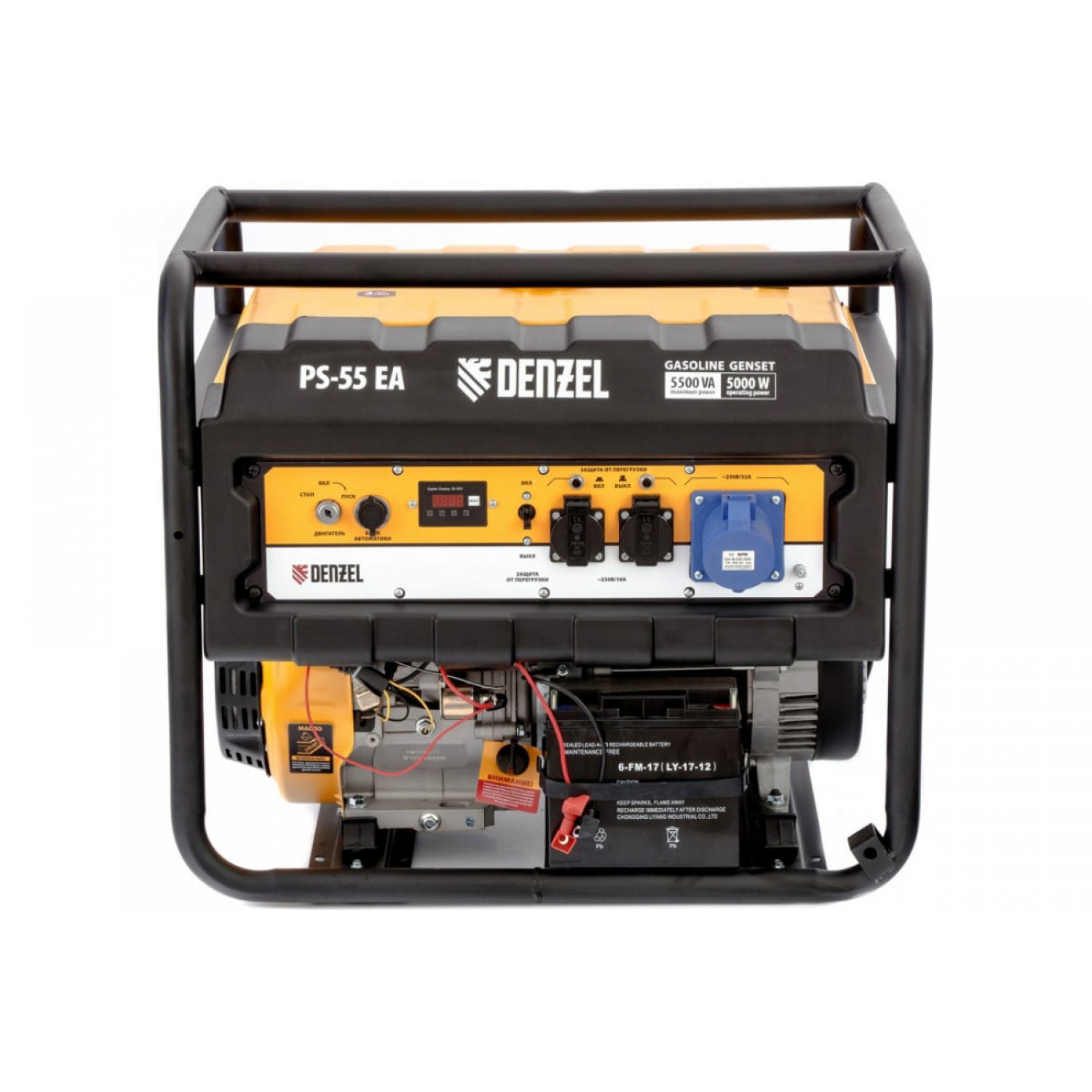 DENZEL PS-55EA, 5,5 кВт, 230В, 25л, коннектор автоматики ...